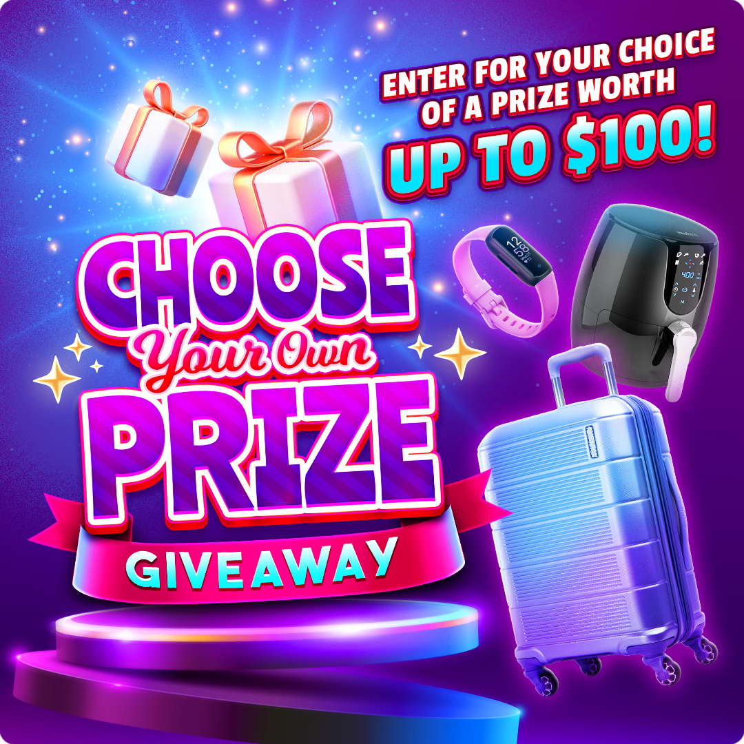 Choice Of $100 Prize From Snappy | Hard Rock Games