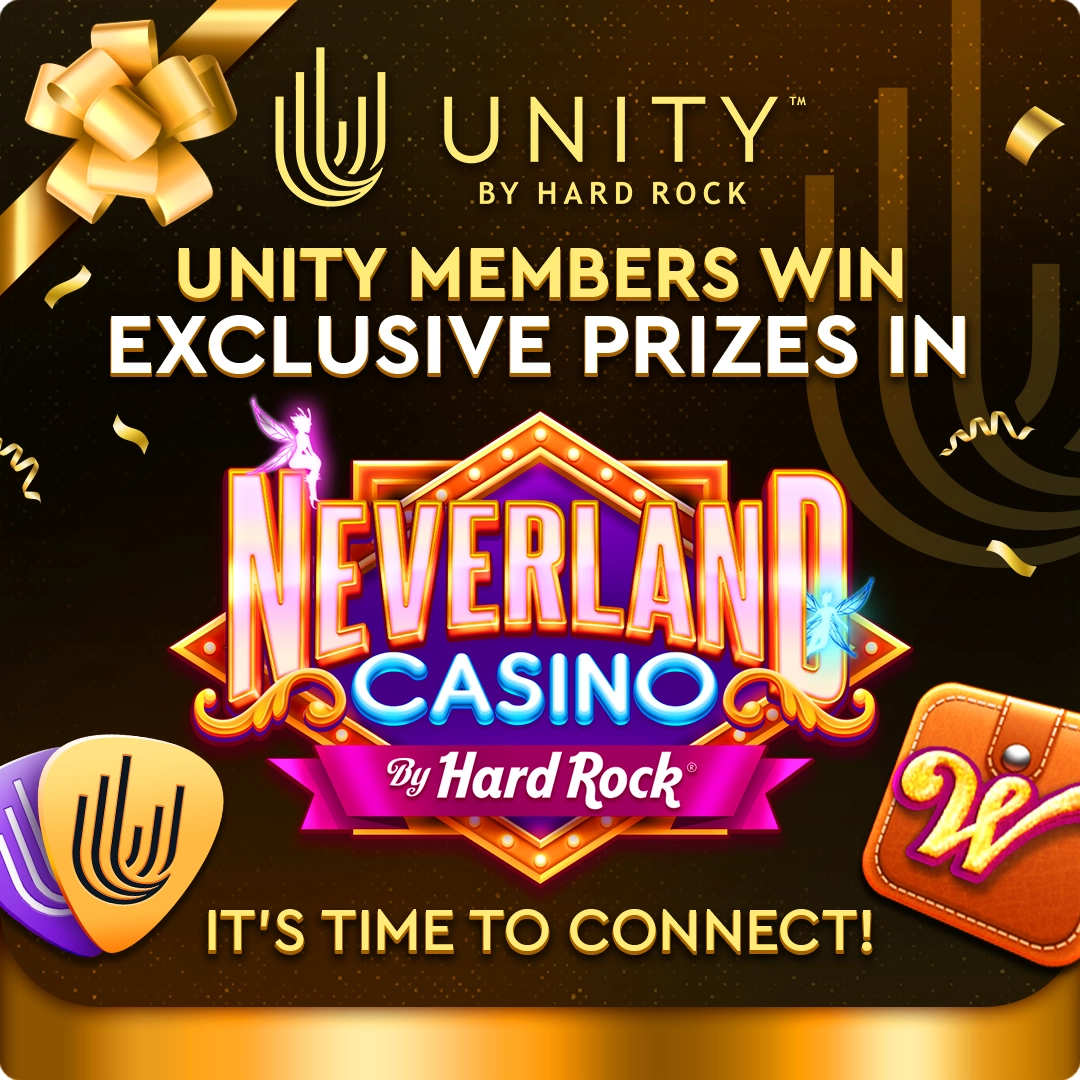 Link Unity Rewards With Neverland Casino - Hard Rock